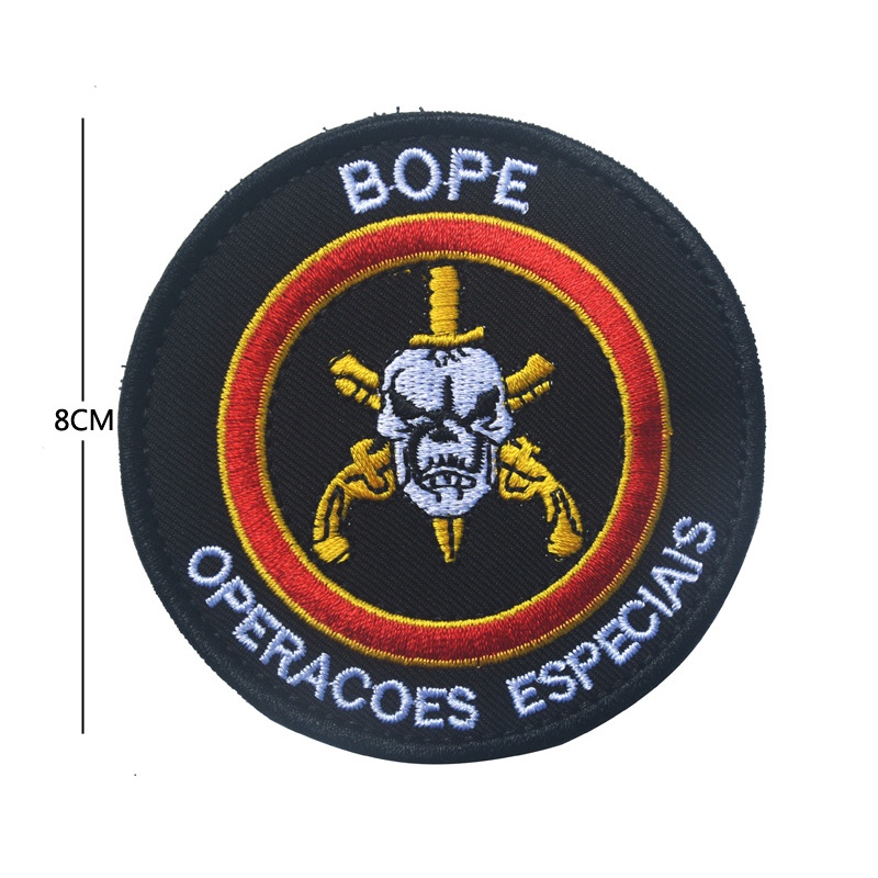 Bandeira Nacional BOPE BOPE Brasil Bandeira Nacional Bordado em Pano ...