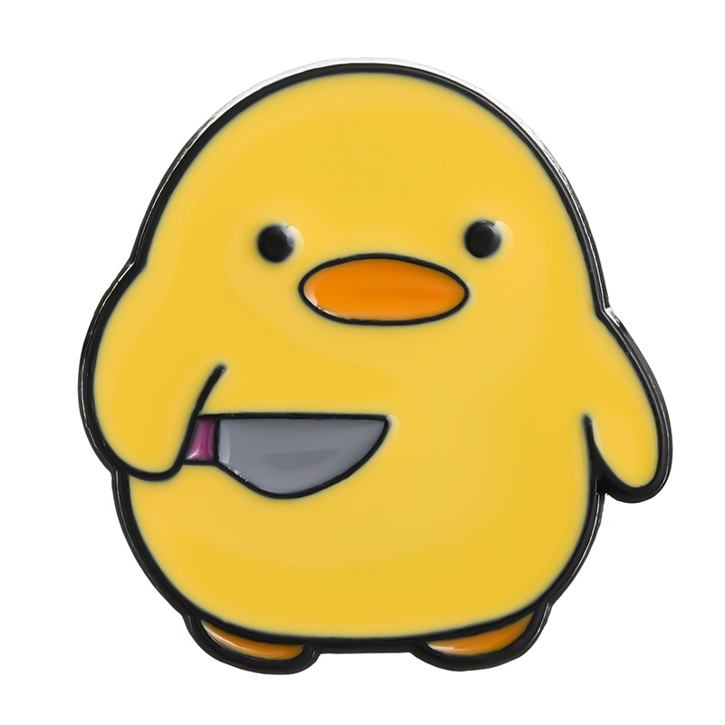 Desenho Animado Pinguim Esmalte Faca De Pintinho Animal Broche Fofo ...