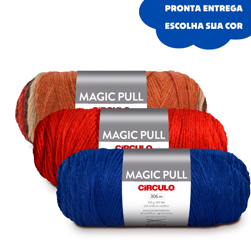 Lã Magic Pull 200G / 306M Marca Circulo | Shopee Brasil