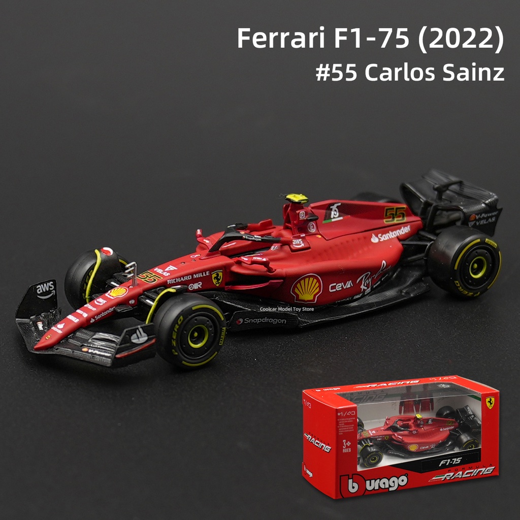 Bburago 1 : 43 Ferrari 2022 F1-75 Redbull RB18 W13E MCL36 C42 Veículos ...