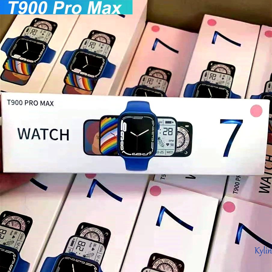 Smartwatch IWO 14 Series 7 T900 Pro MAX Monitor De Frequência Cardíaca ...
