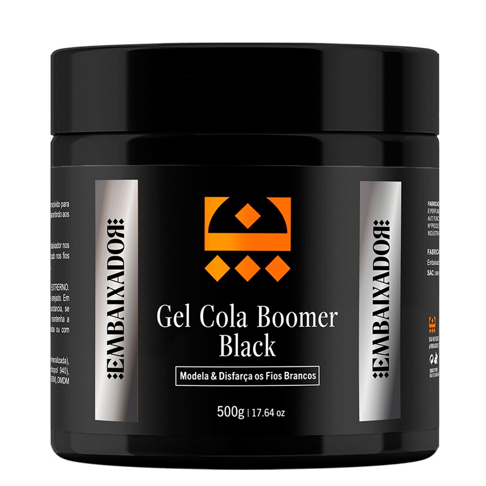 Gel Cola Boomer Black Embaixador 500g | Shopee Brasil
