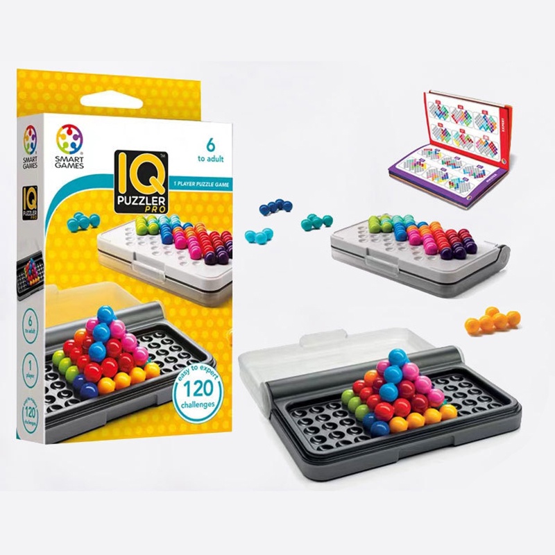 120 Desafios Jogos De Qi Inteligentes 3D Bead Puzzle , Kids Logical ...