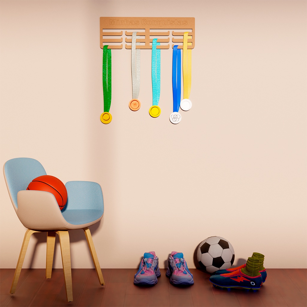 Quadro Medalhas Em Madeira Mdf 6mm Personalizado Envio 24h | Shopee Brasil