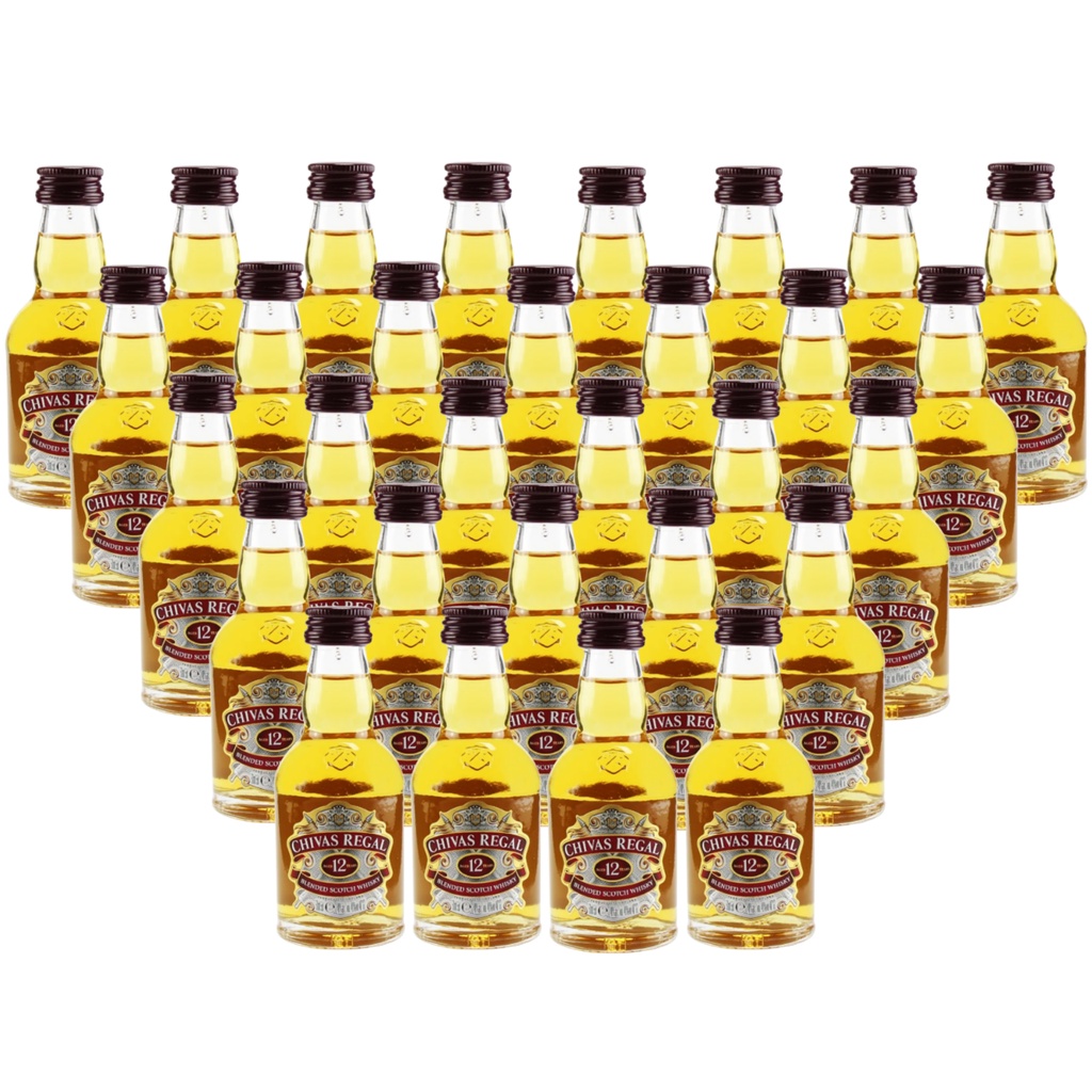 Kit 30 Mini Whiskys Chivas 12 Anos 50ml Originais | Shopee Brasil