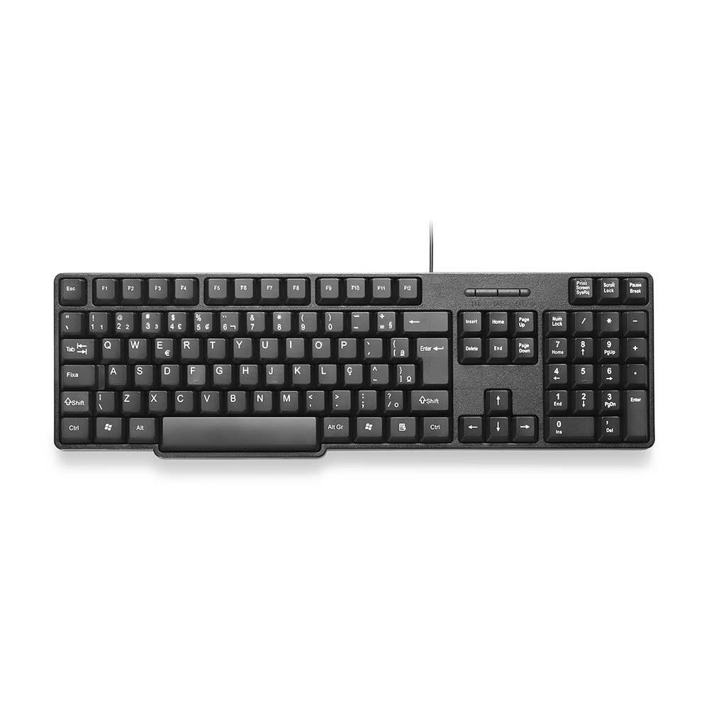 Teclado Basico Slim Preto Usb Multilaser Tc204 | Shopee Brasil