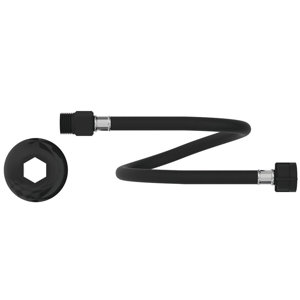 Engate Flexivel PVC 40cm Preto Fosco - MxF 1/2 Censi | Shopee Brasil