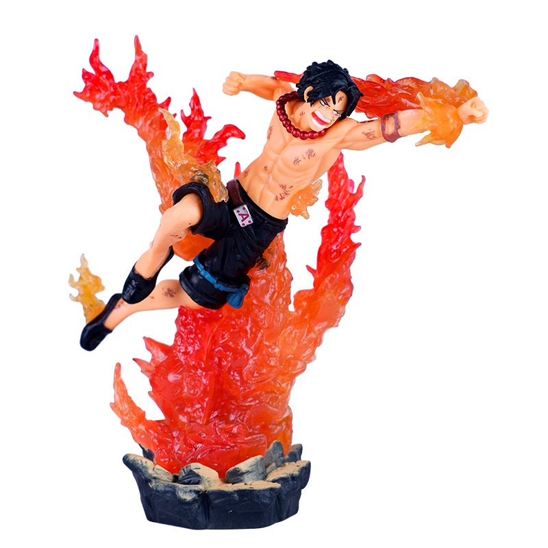 Modelo De Ornamentos One Piece Ace Action Figure | Shopee Brasil