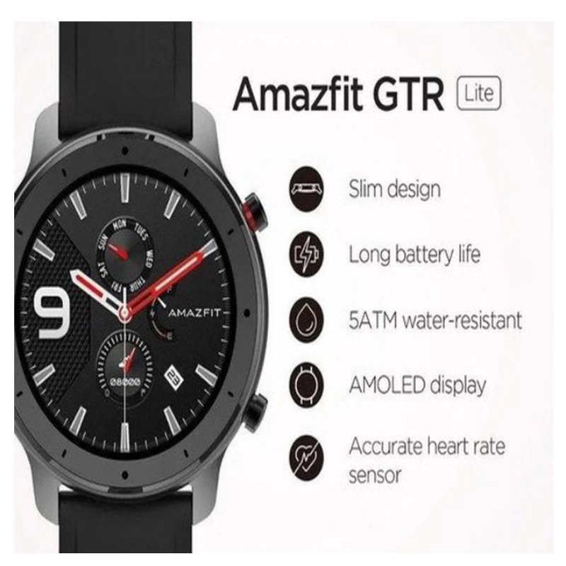 Relógio Amazfit Gtr Lite 47mm Xiaomi Smartwatch OFERTA | Shopee Brasil