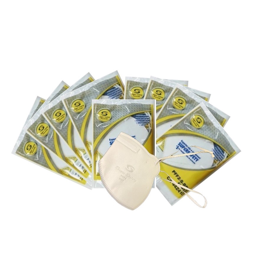 Respirador Pff2 Máscara Bca 25 Un Elastico Nuca | Shopee Brasil