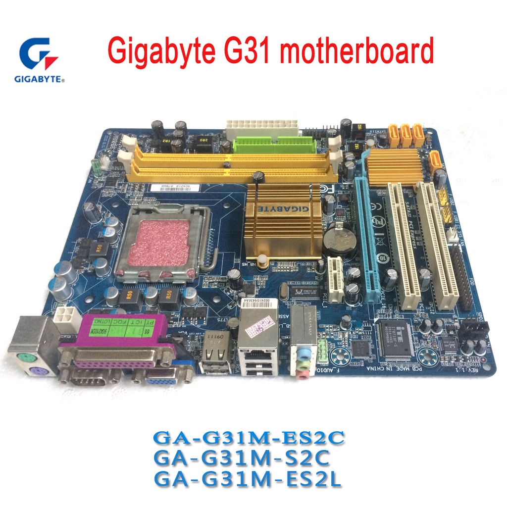 Gigabyte GA-G31M-ES2C G31M-ES2L placa principal G31 totalmente ...