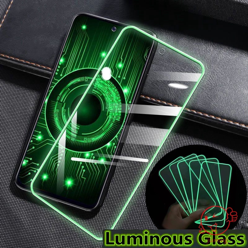 Vidro Temperado Luminoso Compatível Com Iphone 11 6 6S 7 8 Plus 13 12 ...