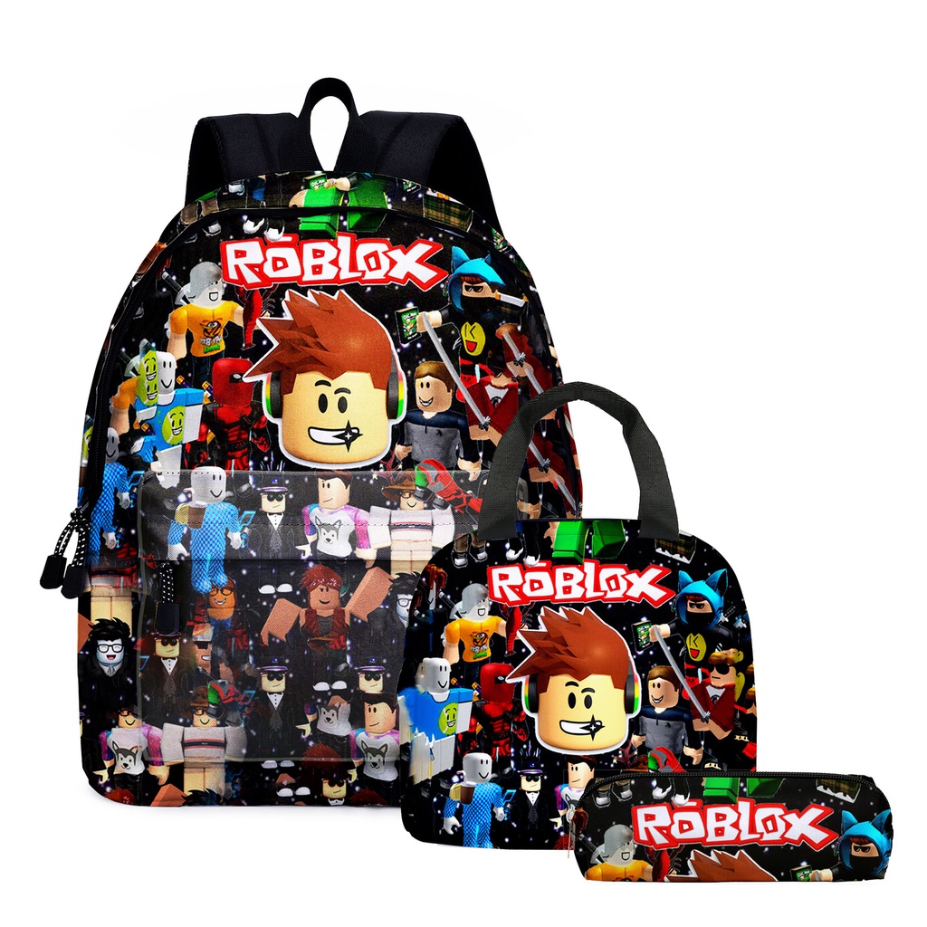 Mochila Para Estudantes Roblox Cartoon Kids Package Backpack Kit ...