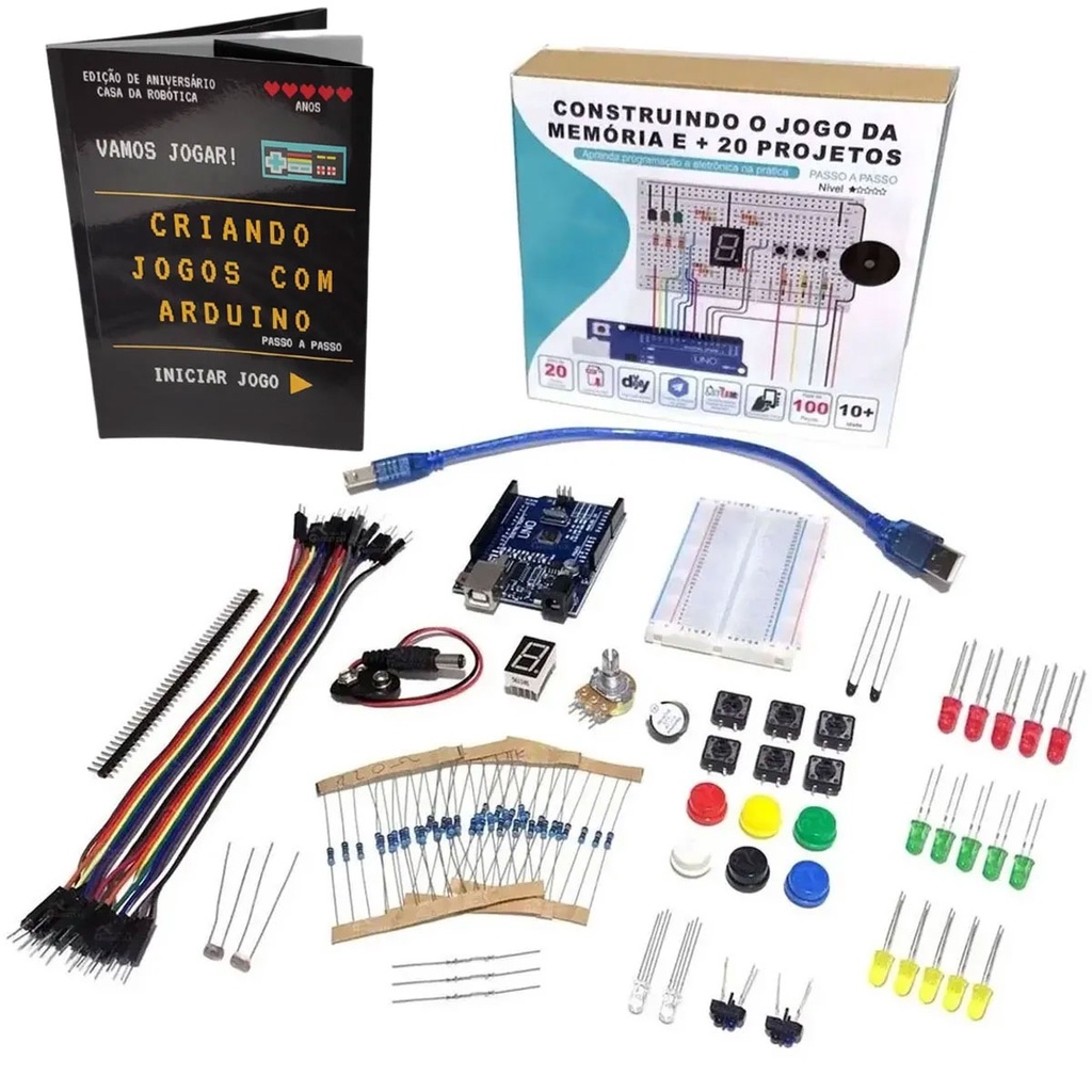 Kit Iniciante para Arduino Construindo o Jogo da Memória - Aprenda o passo a passo com tutorial ...