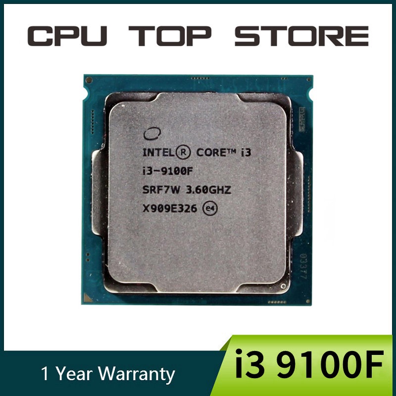 Processador Intel Core i3 9100F 3.6GHz SRF7W/SRF6N Quad-Core Quad-Thread CPU 65W 6 M LGA 1151 ...