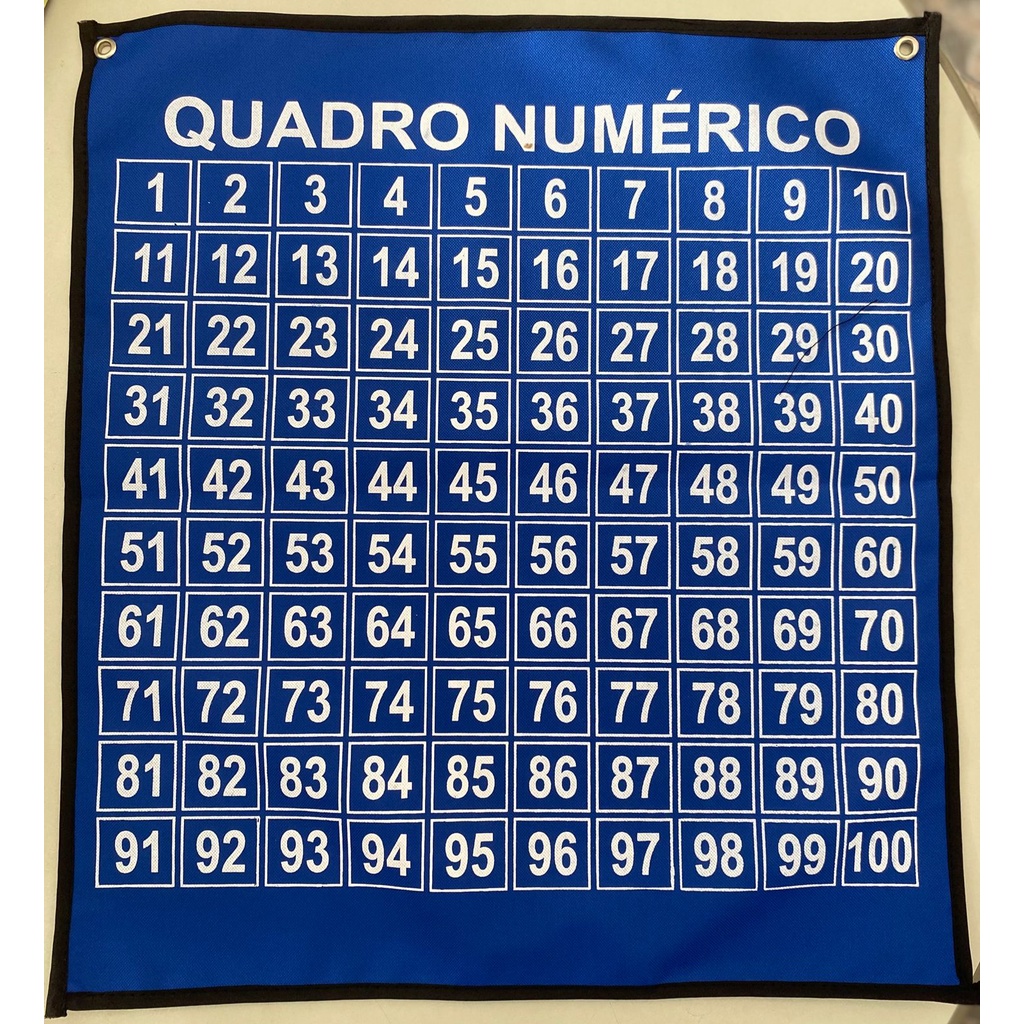 Painel Quadro Numèrico 1 ao 100 - Silcado | Shopee Brasil