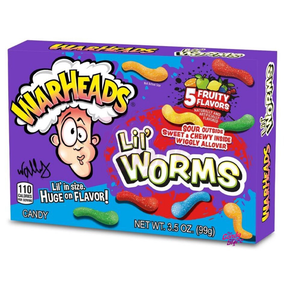 BALAS WARHEADS Lil' Worms JELLY BEANS 99g | Shopee Brasil