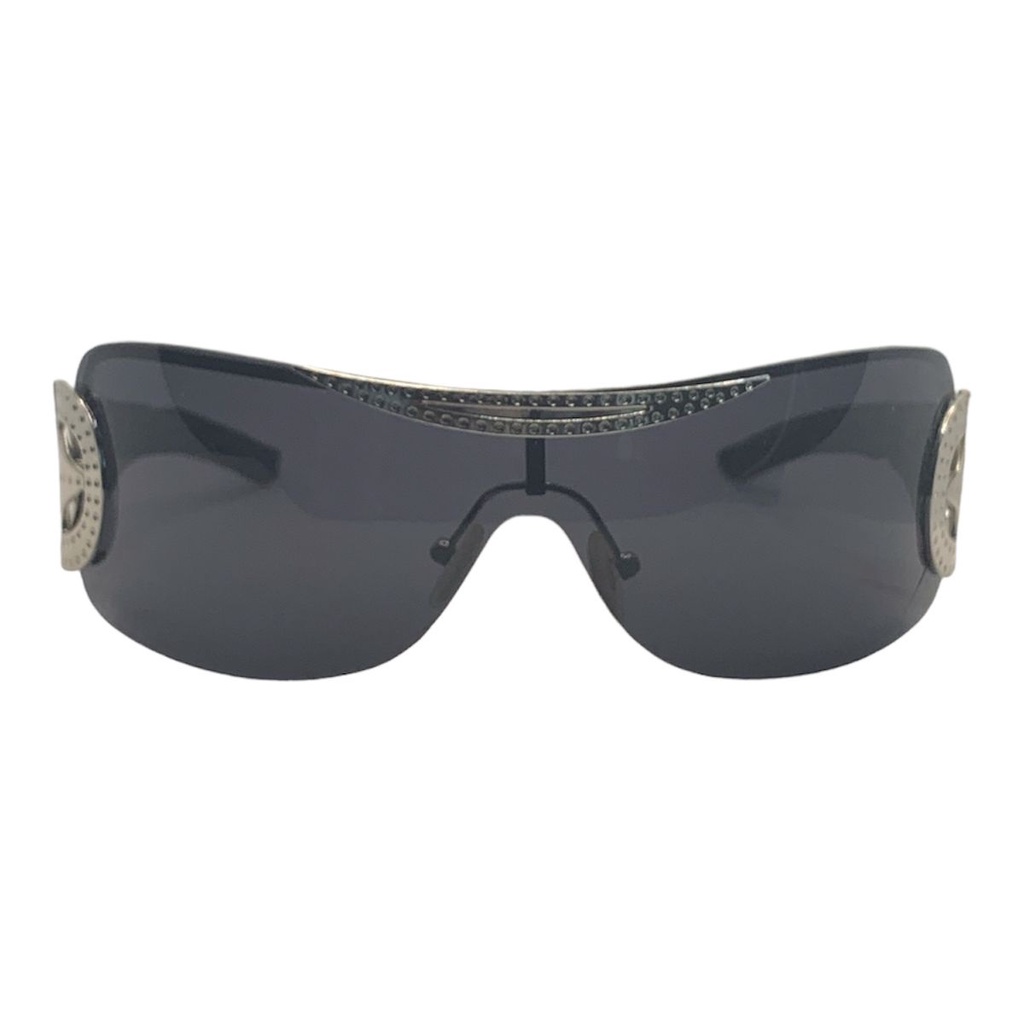 Óculos De Sol Com Detalhes De Metal E Couro Fake Gringo Revenda ...