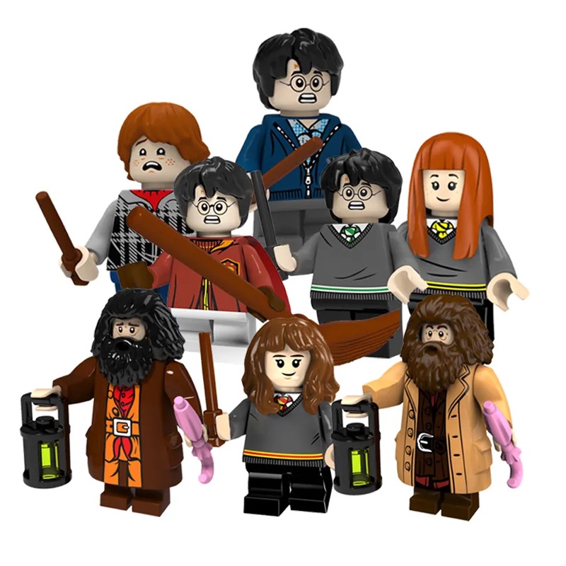 Série De Filmes Mágicos Weasley Dumbledore Hagrid Ron Mini Ação Figura ...