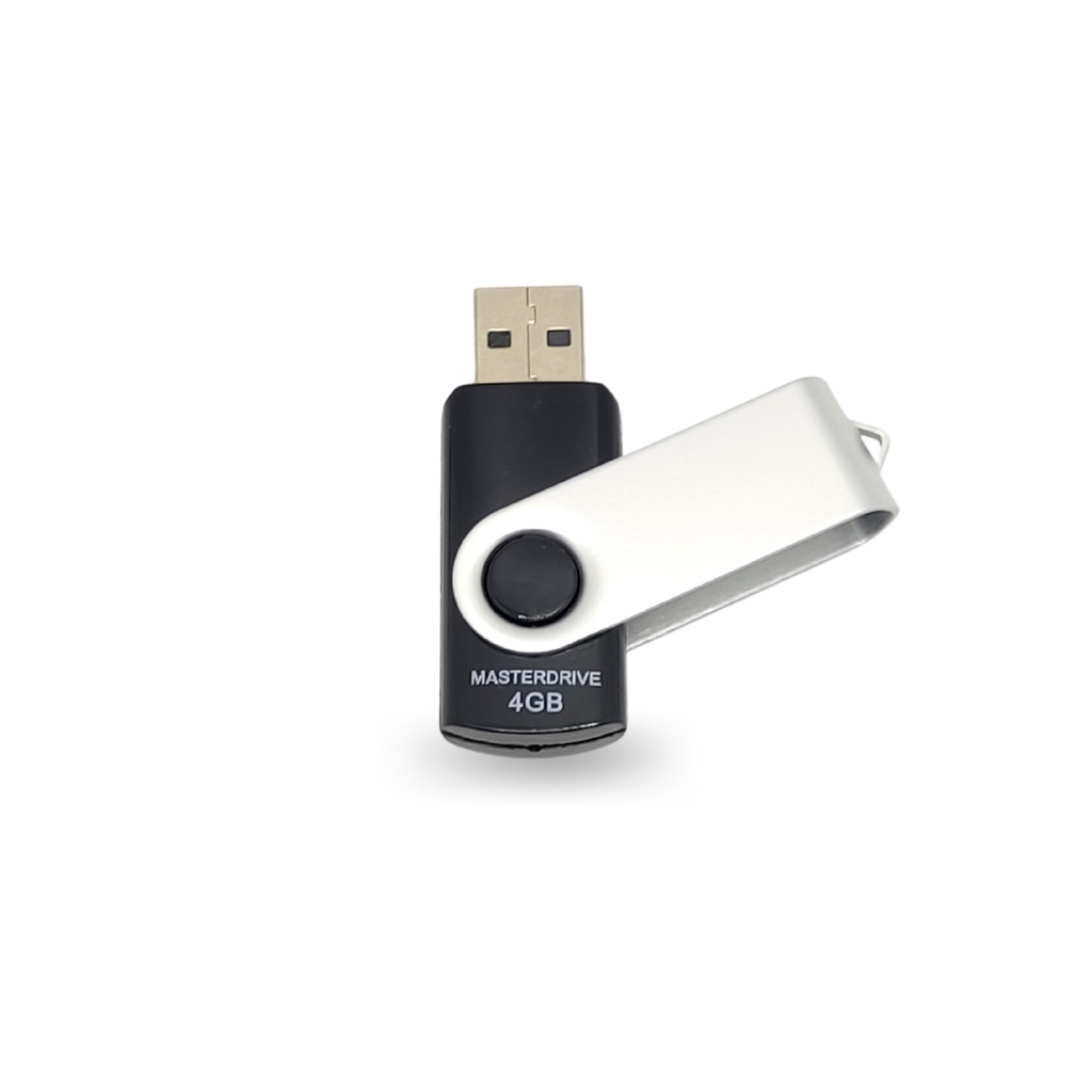 Kit 25 Pendrive 4GB Atacado MasterDrive Original Big Black | Shopee Brasil