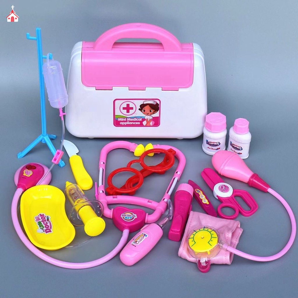 Infantil 15Pcs Mini Doctor Medical Box Kit Playset Games Brinquedos ...
