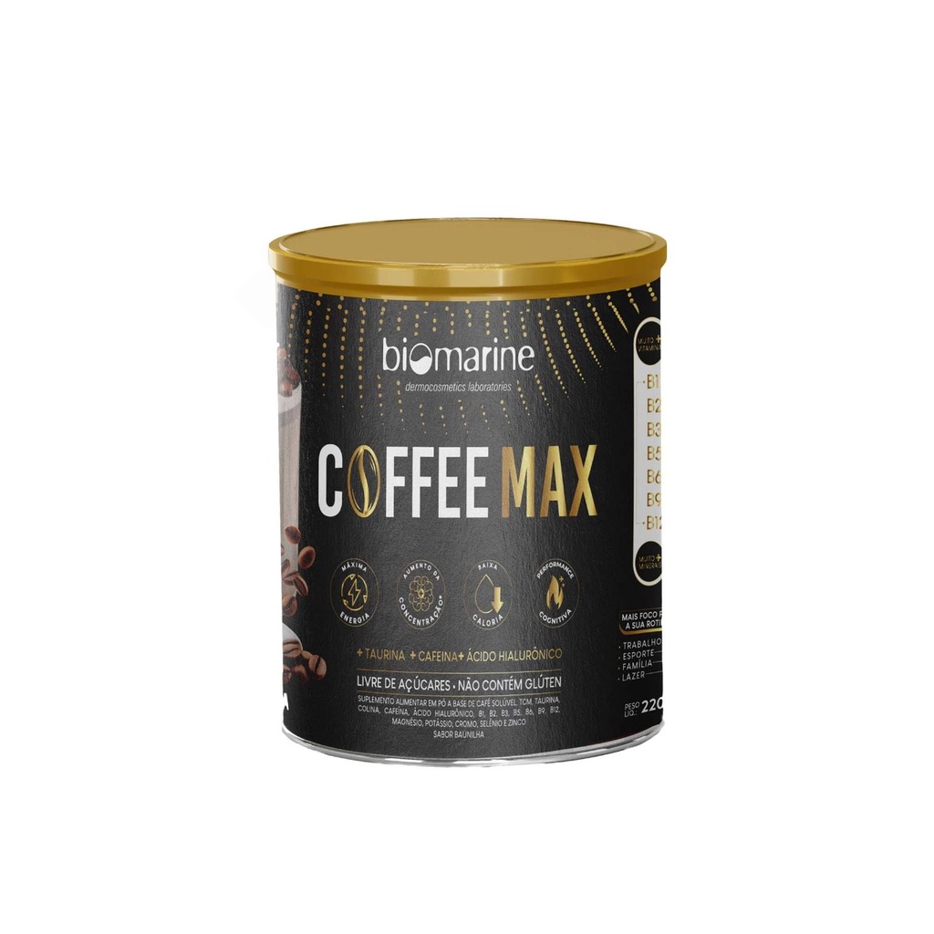 Bebida Funcional Coffee Max Biomarine 220g | Shopee Brasil