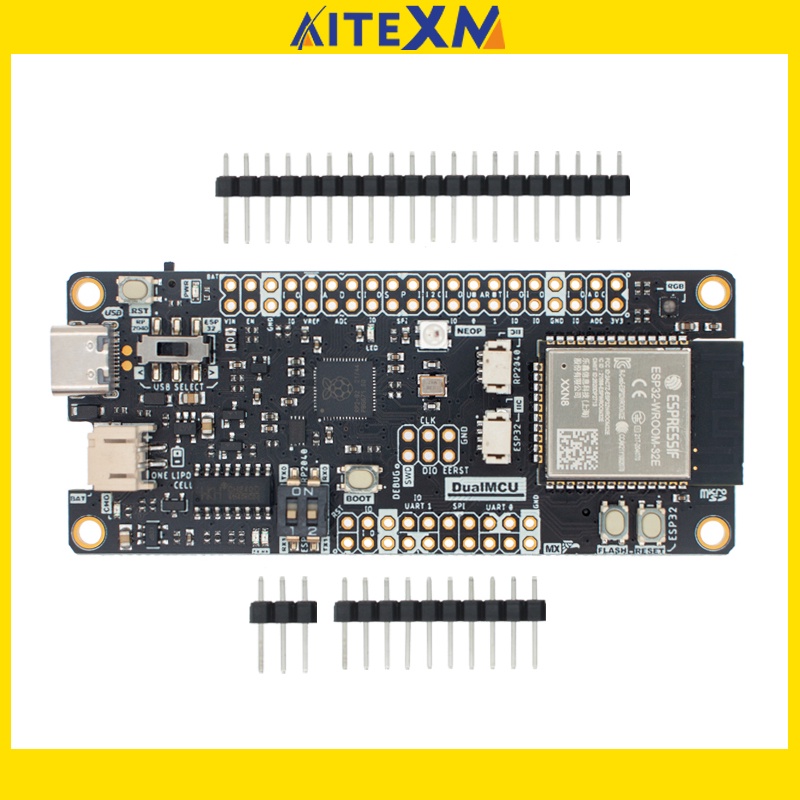 Dualmcu Esp32 Rp2040 Placa De Desenvolvimento Dual Core 32 Bit Arm Internet Smart Home 