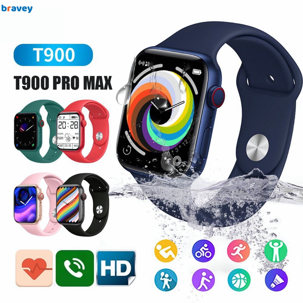 T900 Pro Max Smartwatch Iwo Série 14 7 Sono Monitor de Freqüência Cardíaca Bluetooth Multi ...