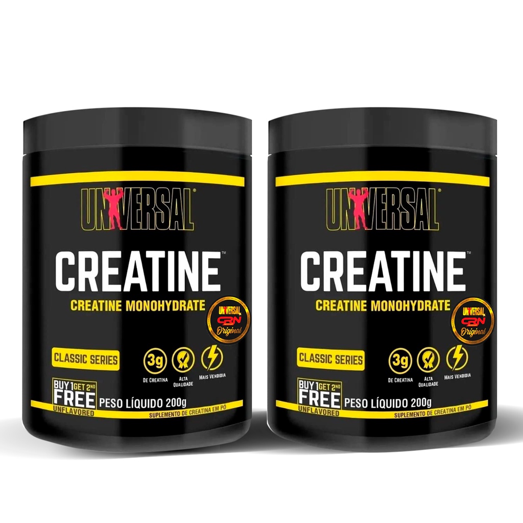 Creatine Monohydrate Combo (200g+200g) Universal | Shopee Brasil