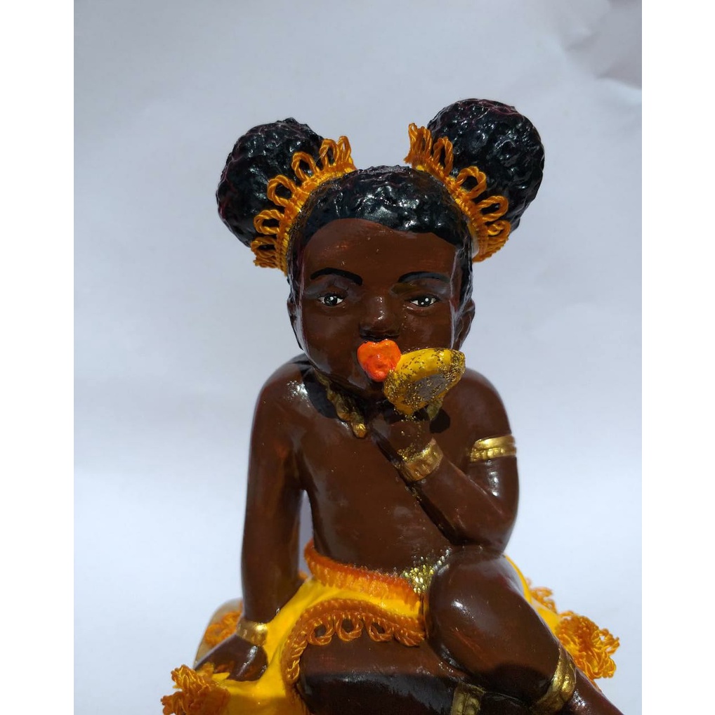 ESTATUA ERE MENINA E ERE MENINO EM GESSO 13 CM | Shopee Brasil