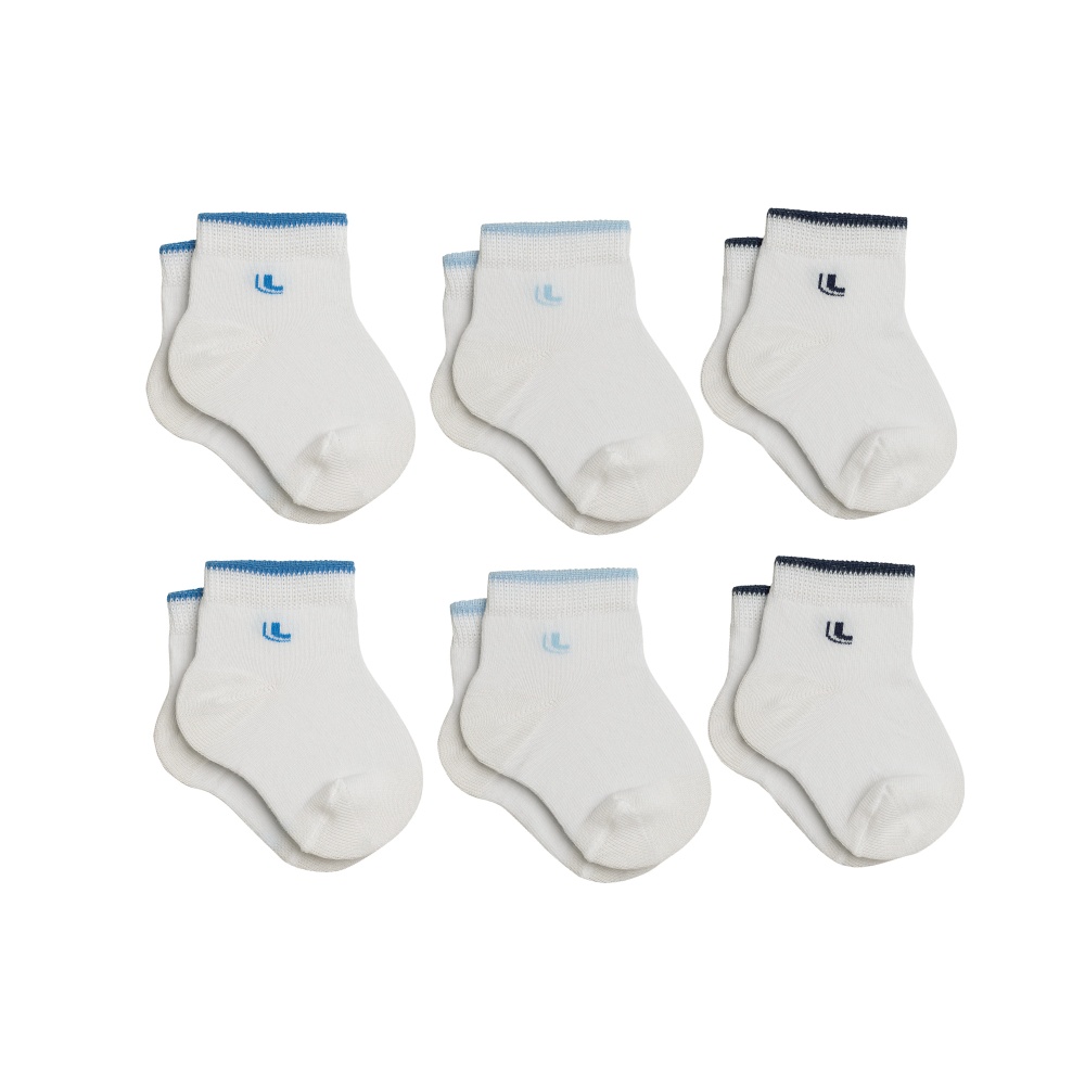 Kit Com 6 Pares De Meias Infantis Bebes Masculina e Feminina De Algodao ...