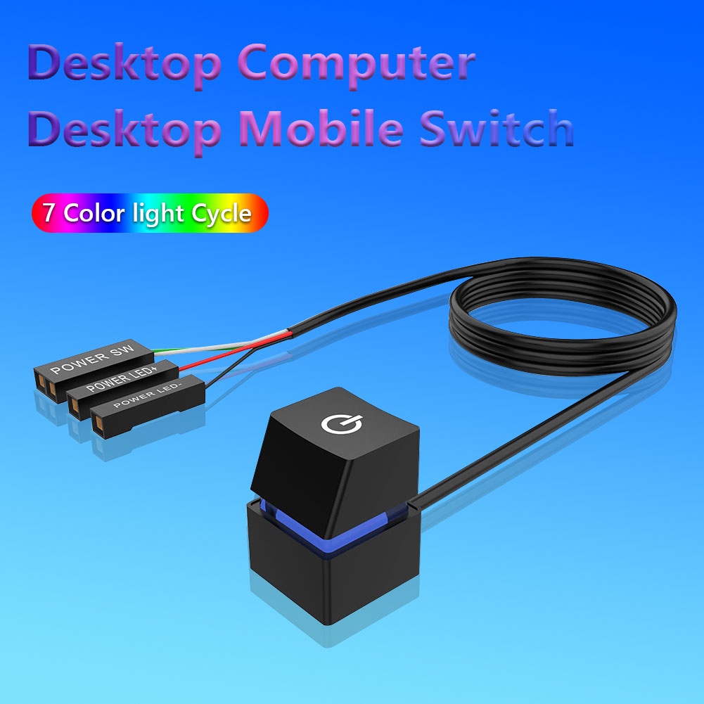 2m Luzes LED Coloridas Computador Desktop Interruptor PC Placa Mãe ...
