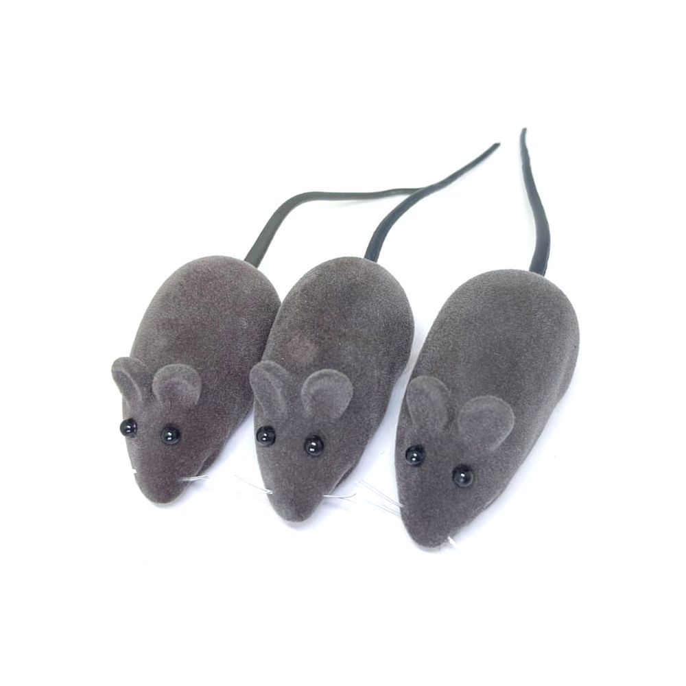 Brinquedo Rato Ratinho Pet Para Gatos com Apito - Kit com Duas Unidades ...