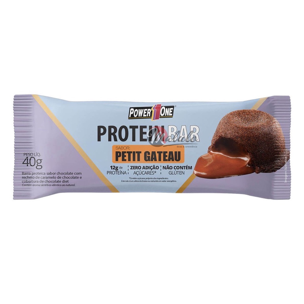 Protein Bar Power One Petit Gateau 40g | Shopee Brasil