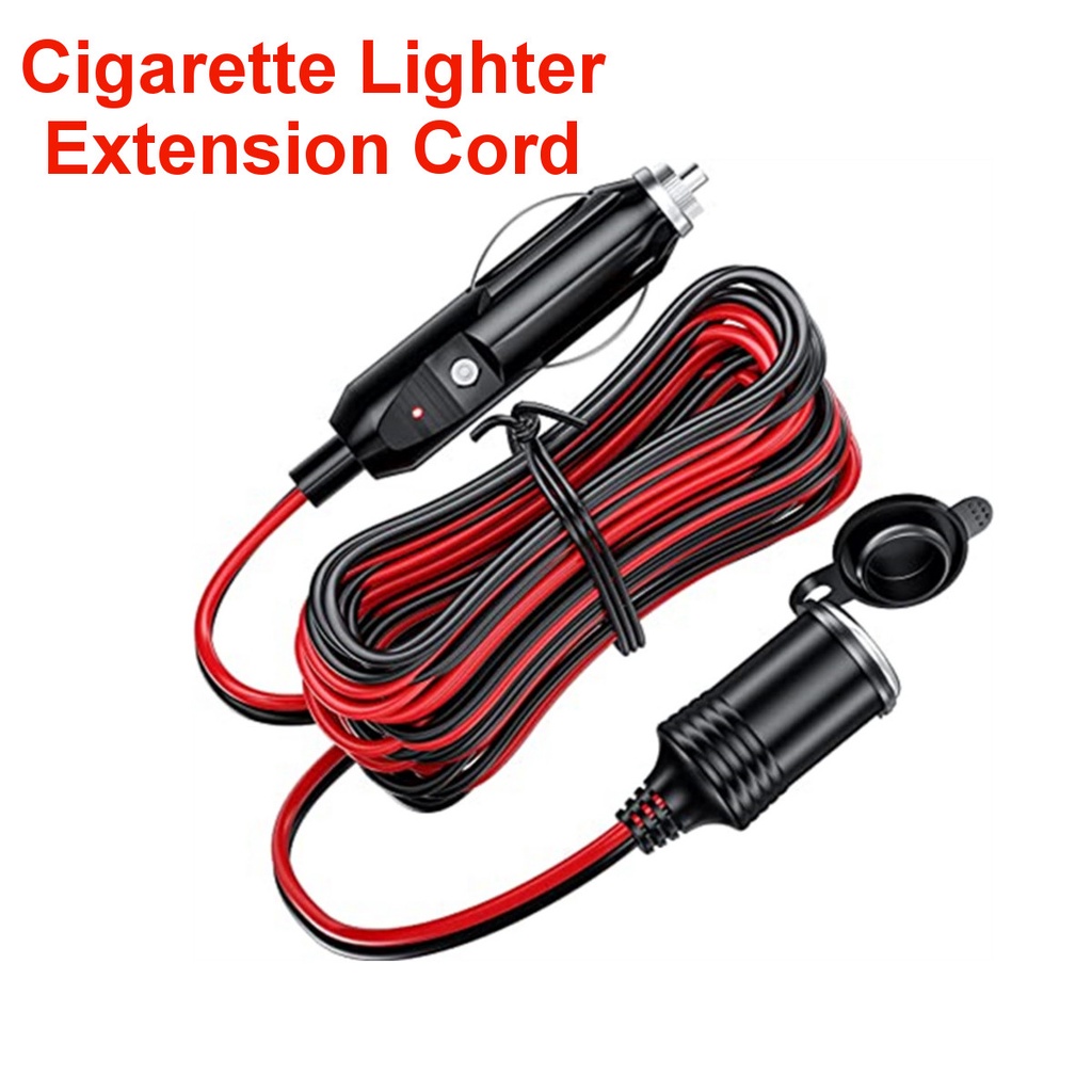 12V-24V 15A Cabo De Extensão Do Isqueiro Para Carro 3M/4M/6M Divisor Carregador Conector De ...