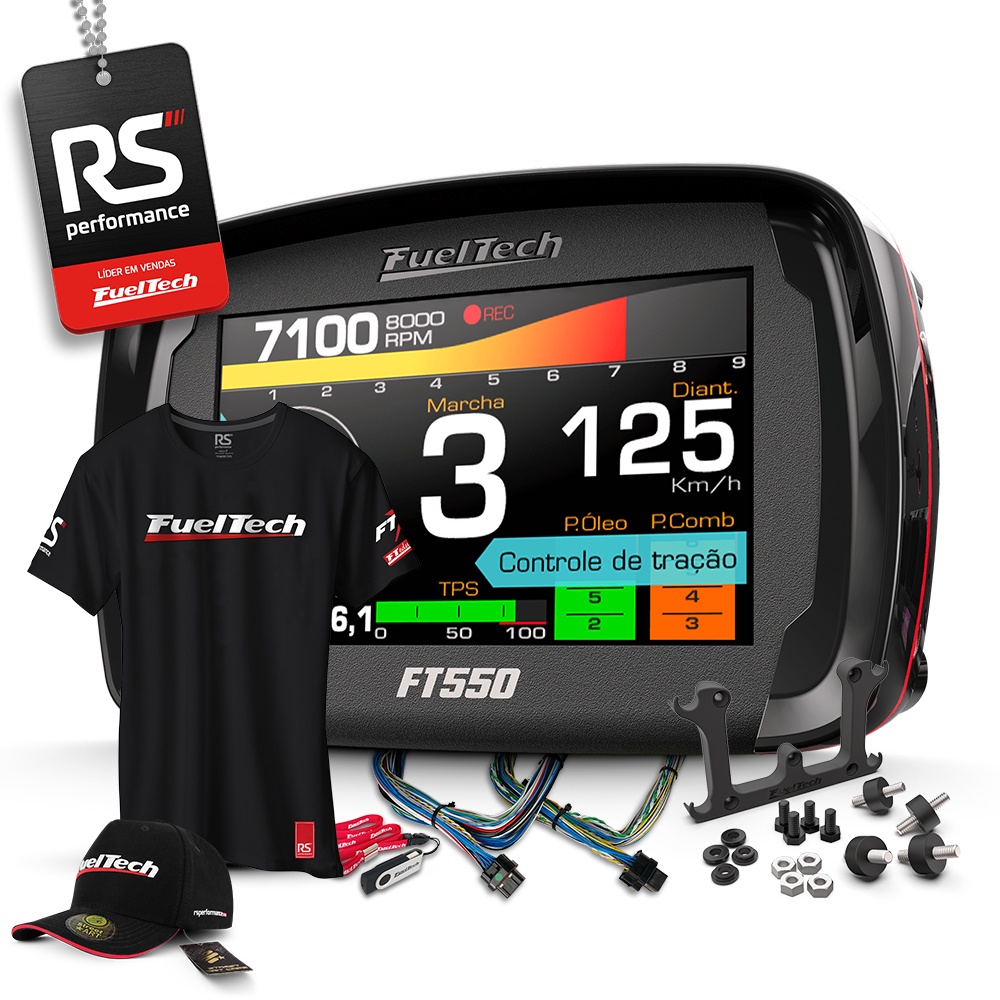 Modulo de Injecao Programavel Eletronica Fueltech Ft550 3 Metros | Shopee Brasil