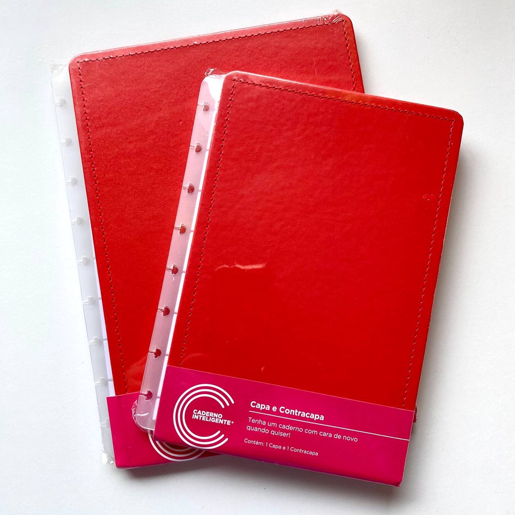 Capa e Contracapa All Red para Caderno Inteligente | Tamanho Inteligine ...
