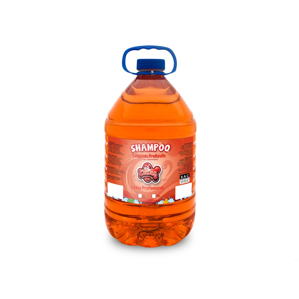 Shampoo P/cães E Gatos Limpeza Profunda Cat Dog 5 Lts | Shopee Brasil