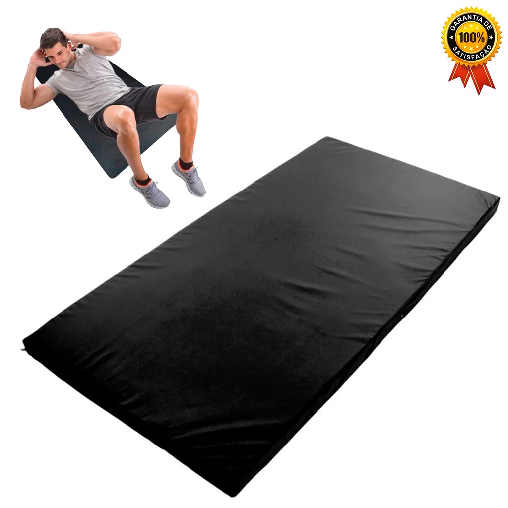 Colchonete Abdominal Academia Ginástica Napa 90 X 40 X 3 Cm | Shopee Brasil