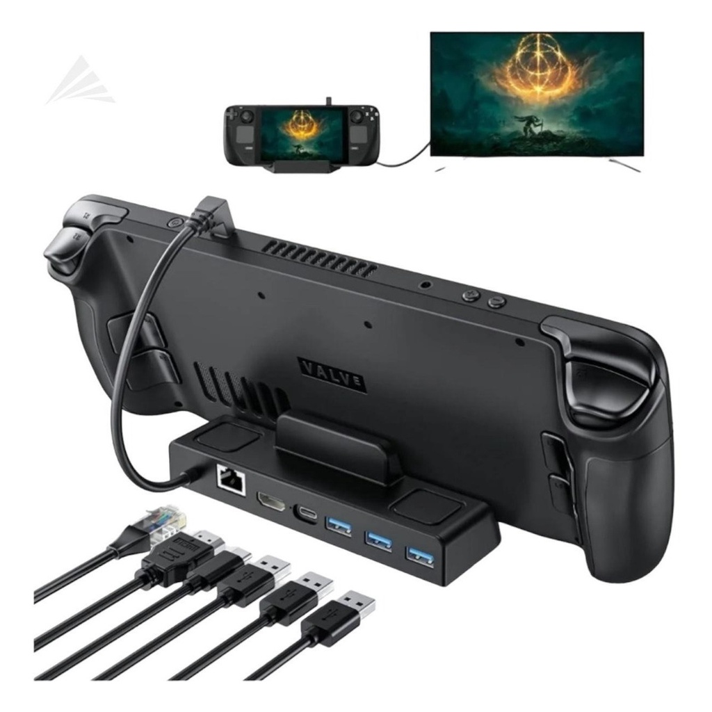Base Dock Station Suporte 7 Em 1 Para Steam Deck Rj45 Hdmi | Shopee Brasil