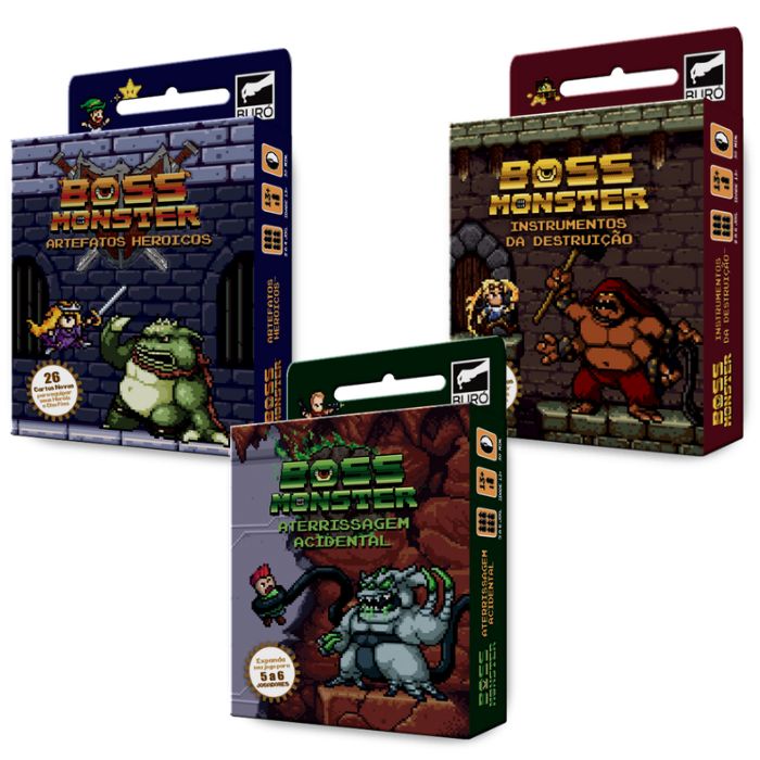 Boss Monster Kit De 3 Expansões Para Até 6 Jogadores | Shopee Brasil
