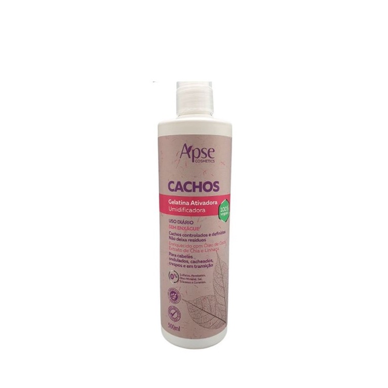 Apse Cosmetics Cachos Gelatina 500 Ml - Produto Vegano | Shopee Brasil