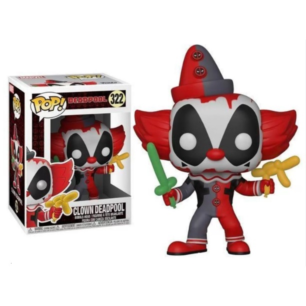 Clown - Deadpool - Funko POP 322 - (ORIGINAL) | Shopee Brasil