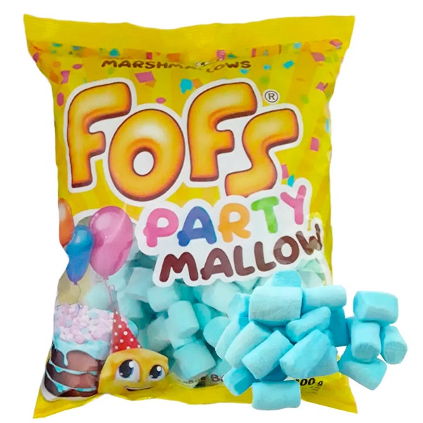 Marshmallow Mini Azul FOFS Party Mallow 400g | Shopee Brasil