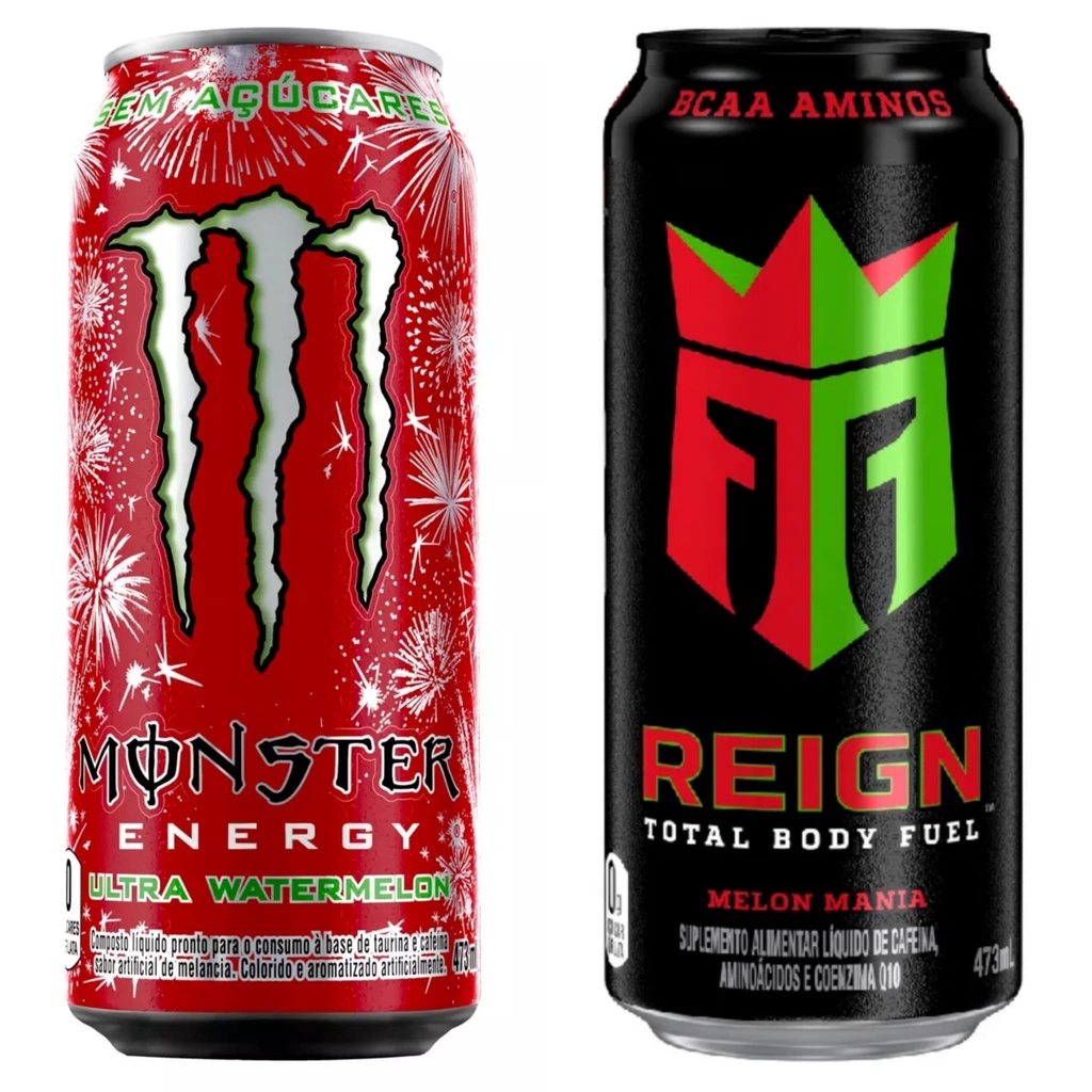 Kit Monster Ultra Watermelon Melancia + Suplemento Reign | Shopee Brasil