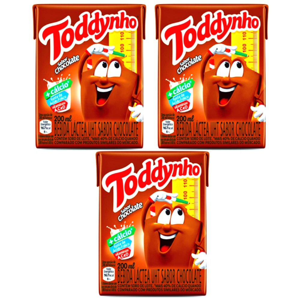 Kit Bebida Lactea Toddynho PEPSICO - 3un de 200ml | Shopee Brasil