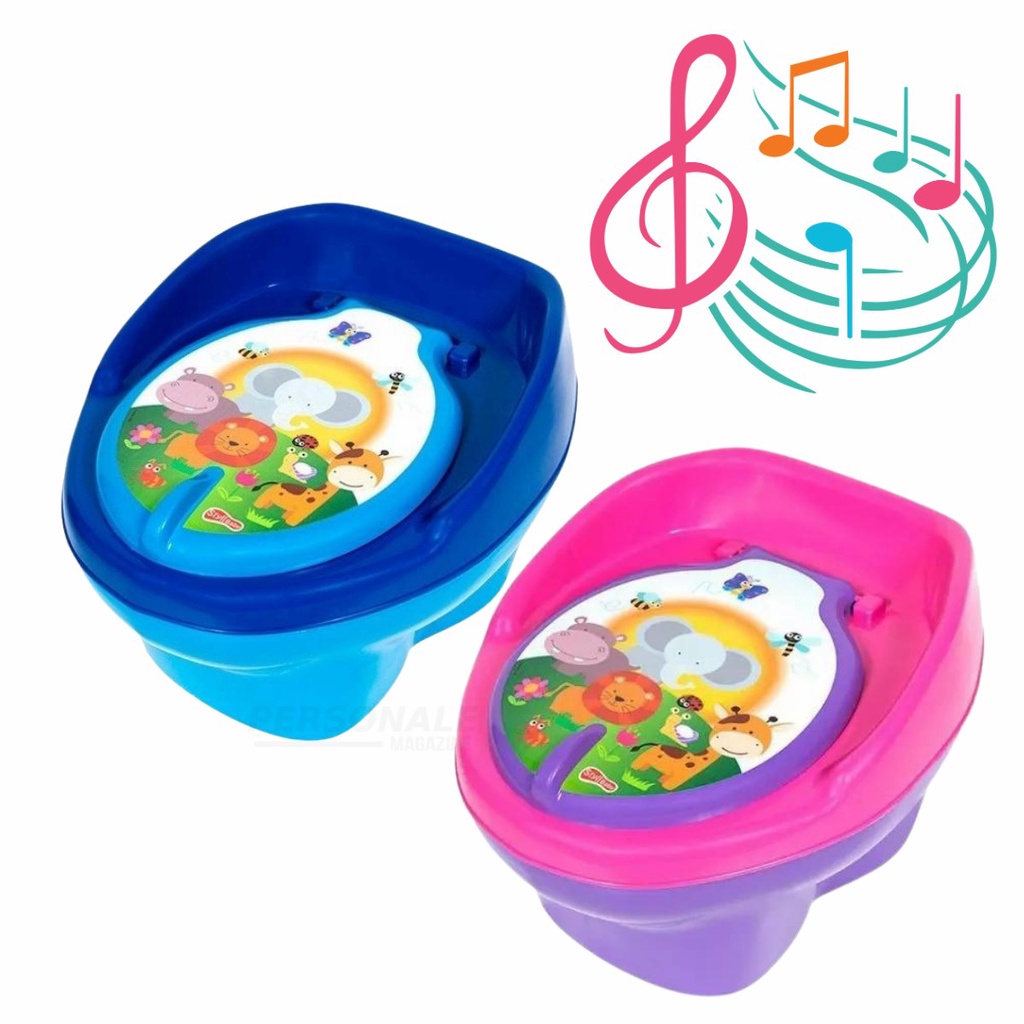 Troninho Penico Pinico Infantil Azul Rosa Musical Styll Baby | Shopee ...