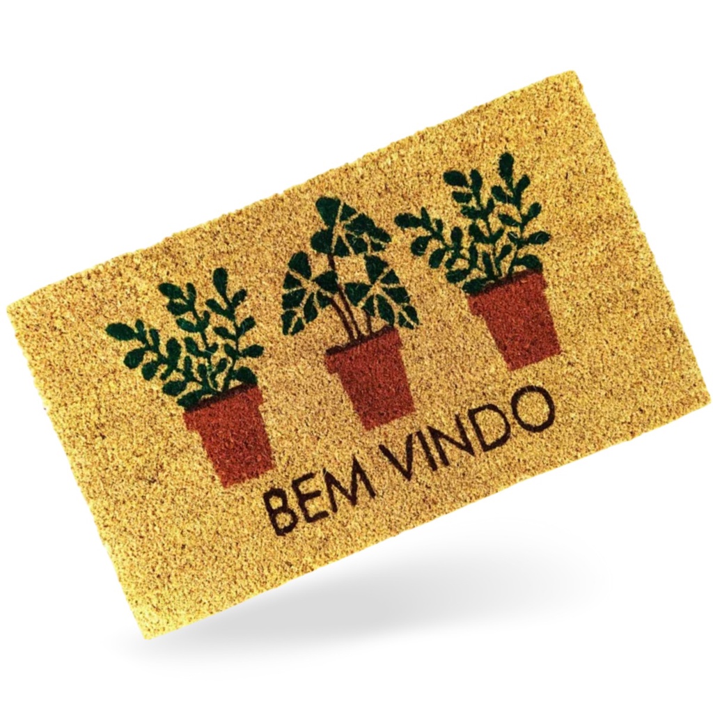 Capacho de vasos de plantas de fibra de coco 33 x 60cm | Shopee Brasil