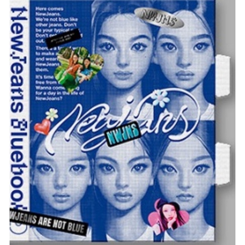 (NewJeans) - (NewJeans) 1st EP (New Jeans)(Bluebook ver) | Shopee Brasil