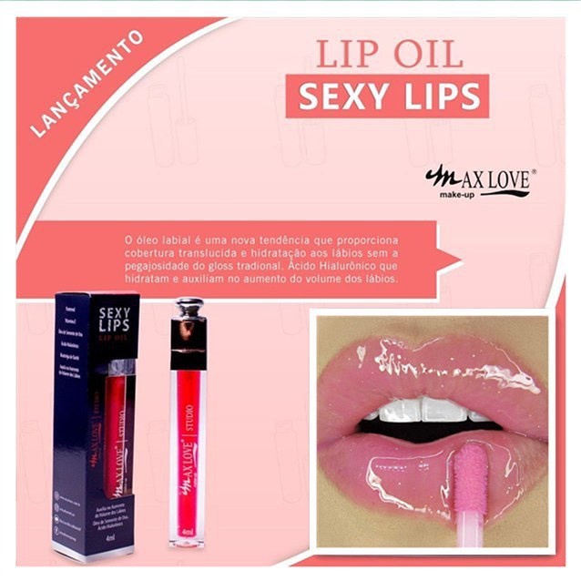 Lip Oil Efeito Mágico Sexy Lips Max Love | Shopee Brasil